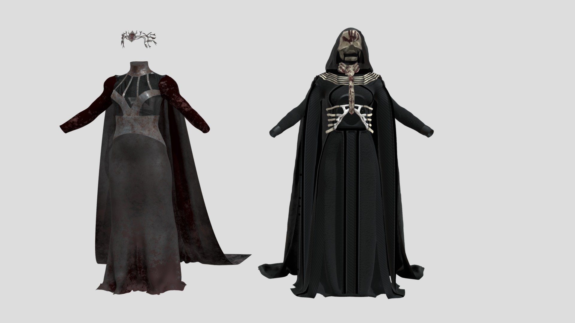 Dark Witch Dresses - Download Free 3D model by A9908244 [ef1a1e1 ...