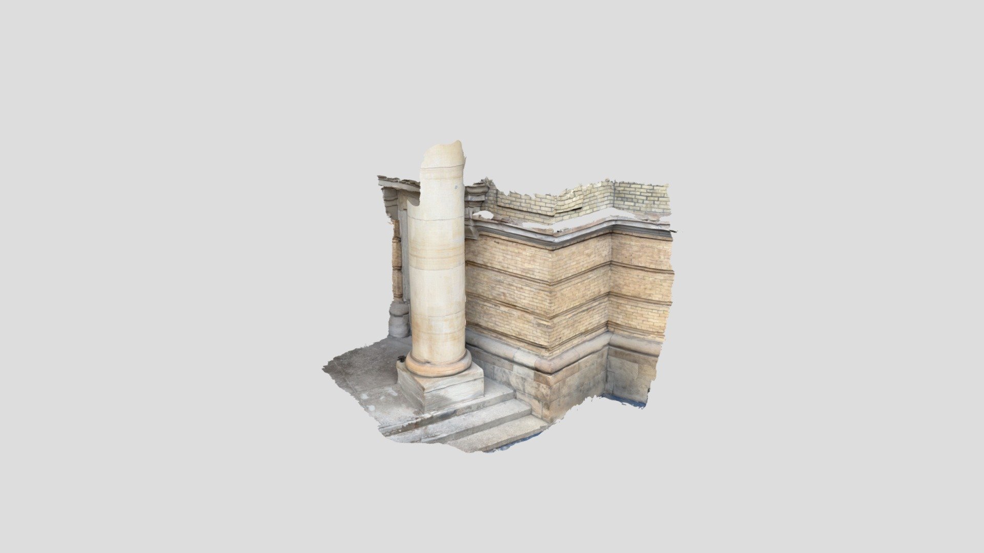 convocation hall column corner second scan - Download Free 3D model by ...