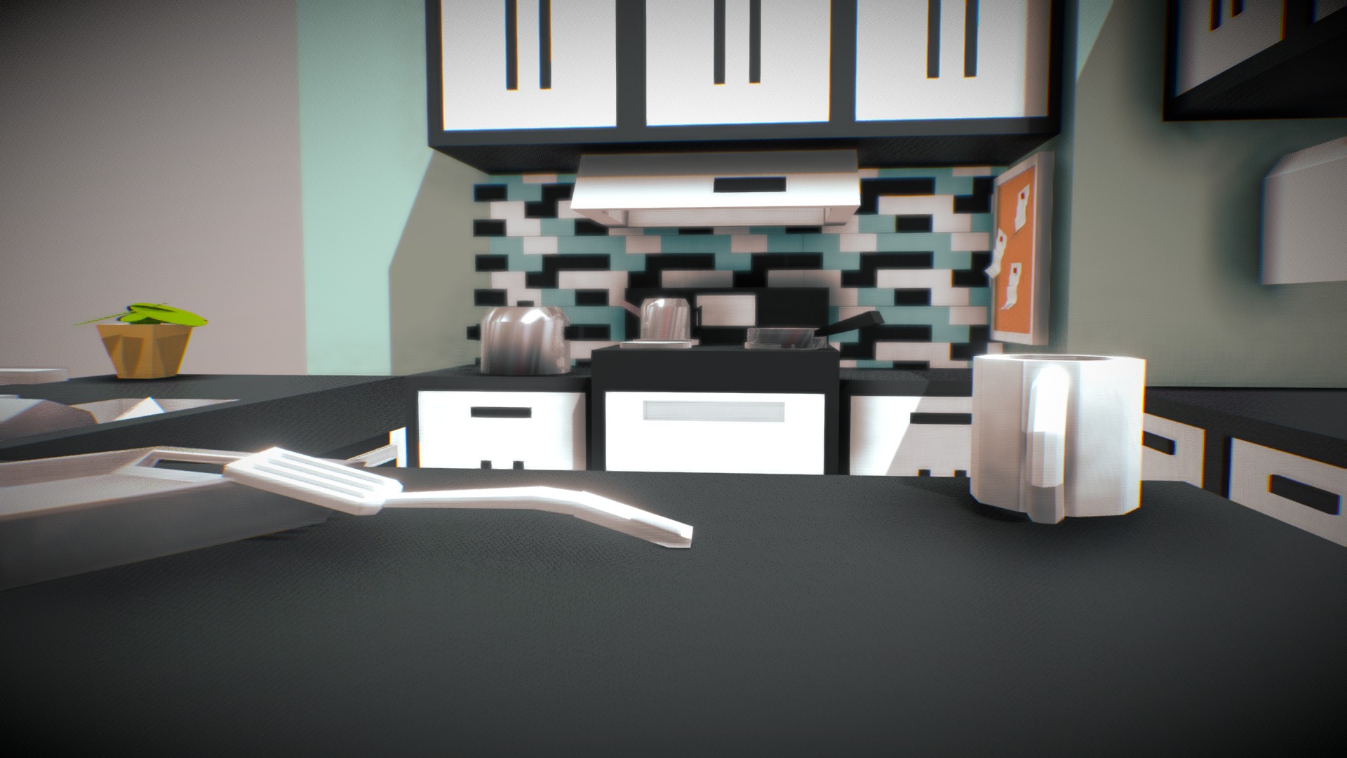 Tiny Kitchen - 3D model by sethgima [ef1c92c] - Sketchfab
