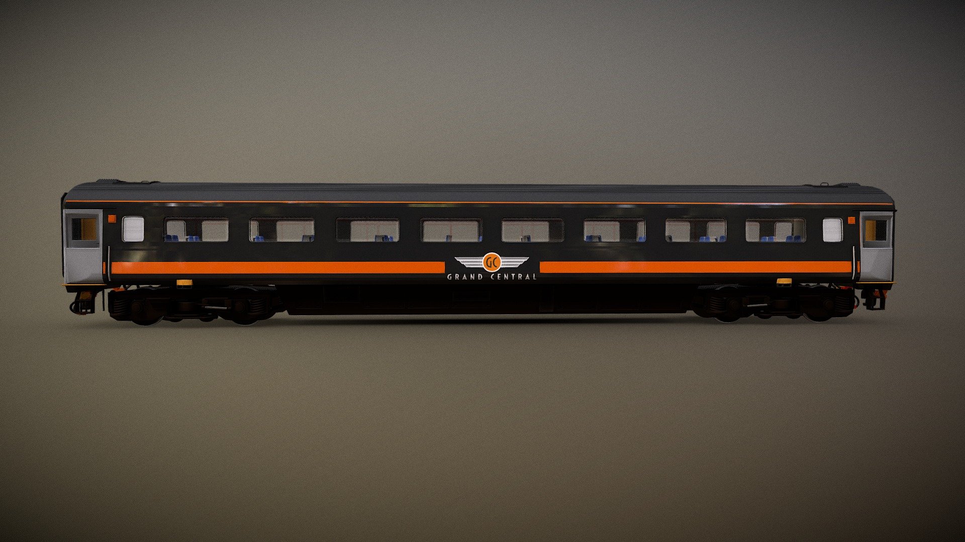 Mark 3 Carriage Std Open Grand Central Livery - Download Free 3D model ...
