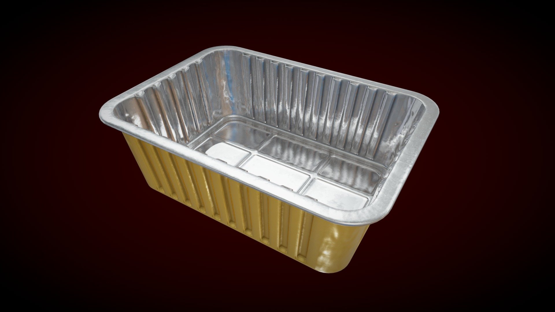 Aluminum Foil Meal Tray Food - Buy Royalty Free 3D model by We3Do ...