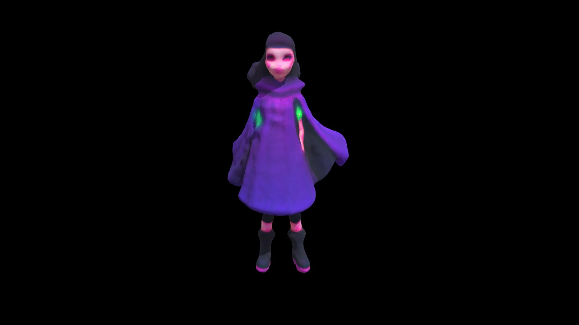 girl photo real paint illustration Disney cyber - Download Free 3D ...