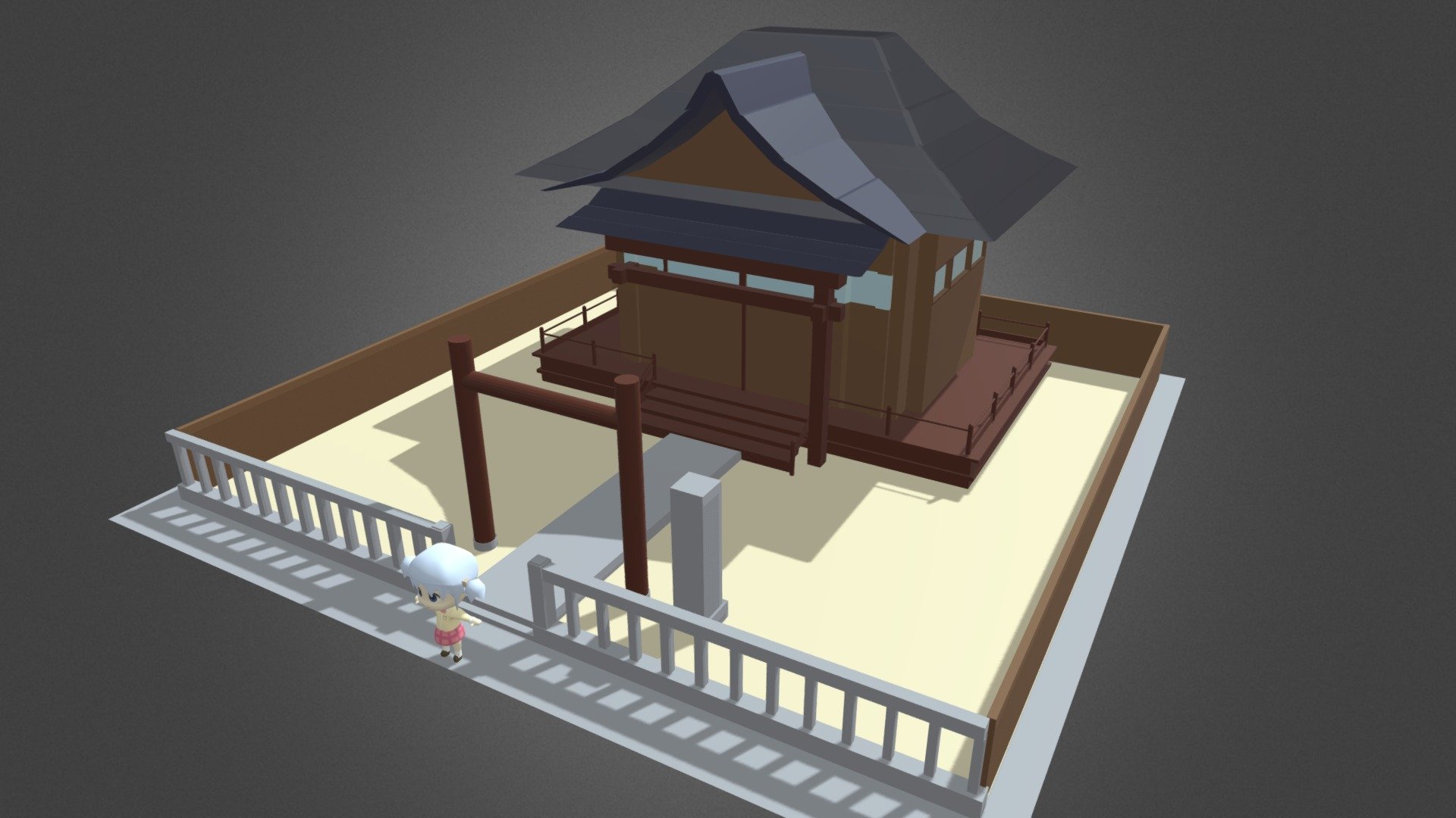 Nichijou - Shrine - Download Free 3D model by Vitor Toledo ...