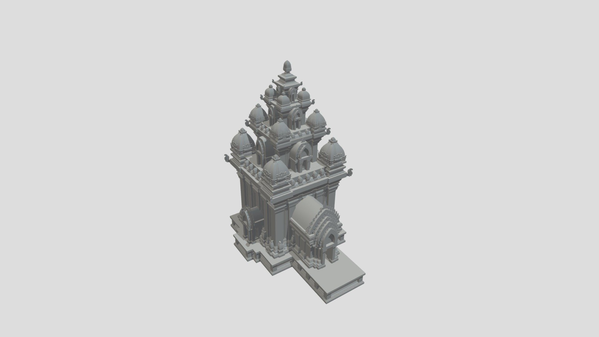 Champa tower Vietnam - 3D model by Quangquoc [ef1d868] - Sketchfab