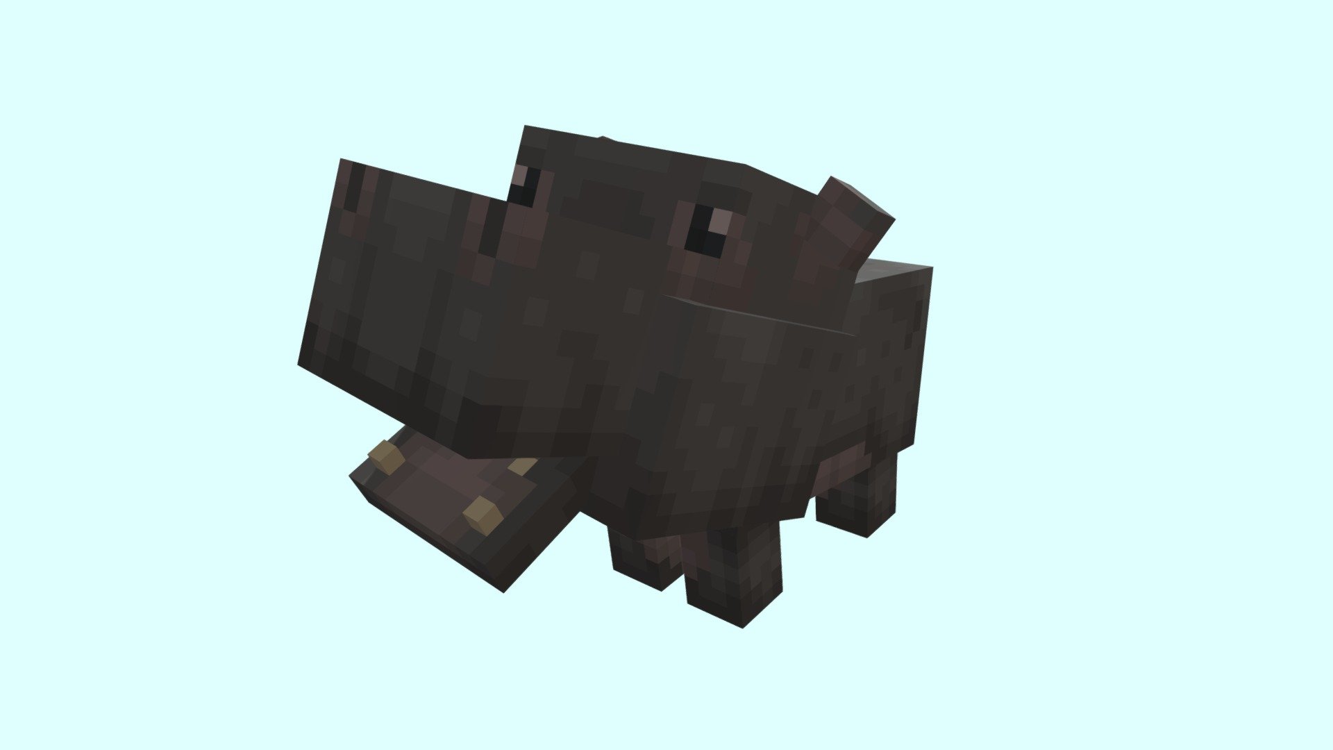 Baby Minecraft Hippo - 3D model by Nog's Menagerie (@nogs-menagerie ...