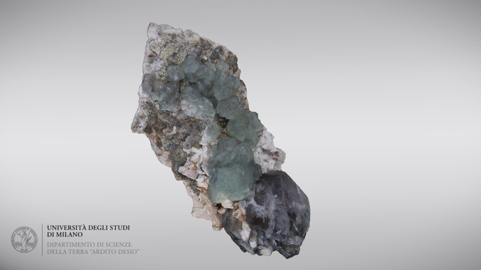 Quarzo e Fluorite verde - 3D model by Department of Earth Sciences ...
