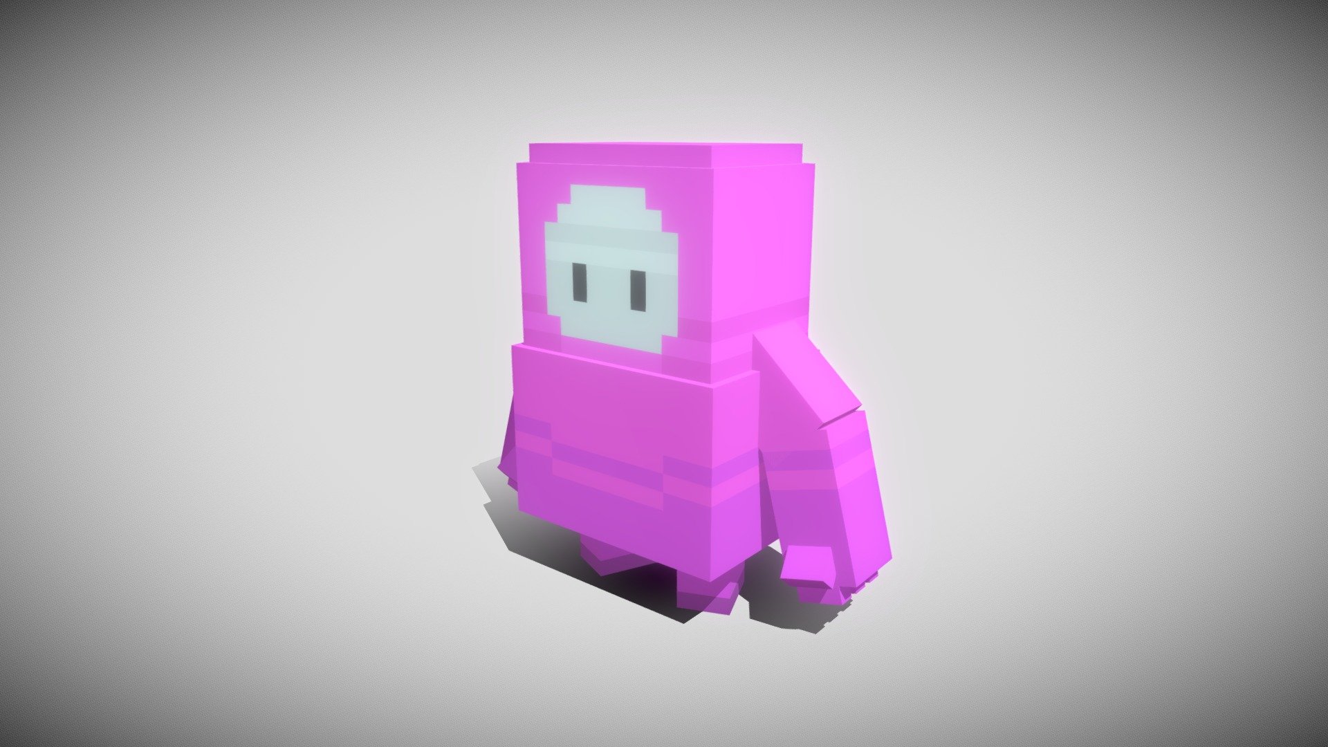 Fall Guy / Minecraft - 3D model by Novua (@novuanet) [ef23b9d] - Sketchfab