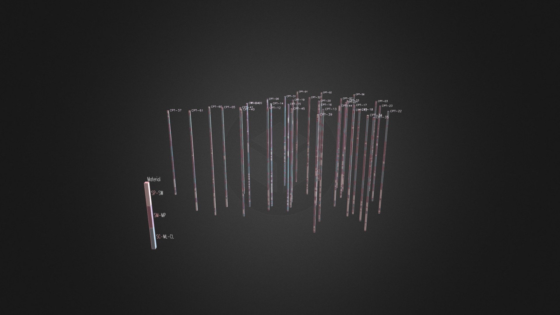 Examples Of Use - Geology (Borings) - 3D model by csiost [ef24467 ...