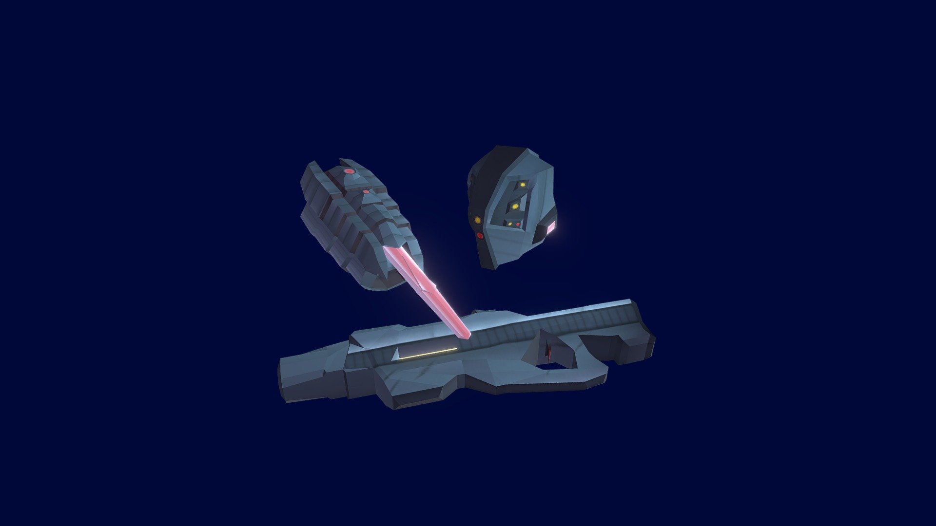 Low Poly Space Gear - 3D model by Matthew Bland (@MatthewBland282 ...