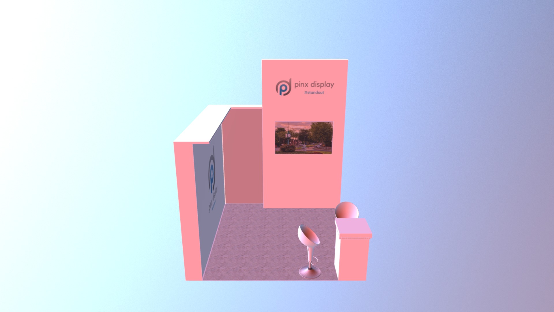 3x3m Stand - 3D model by pinxdisplay [ef26874] - Sketchfab