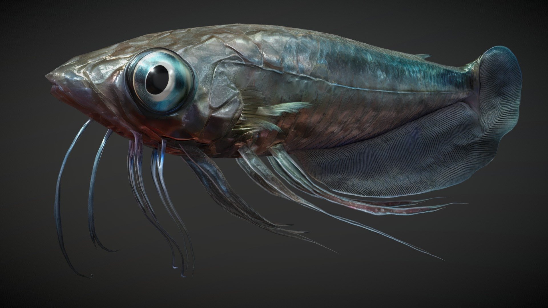 Alien Fantasy Fish - Pyropod - Buy Royalty Free 3D model by Etherion ...
