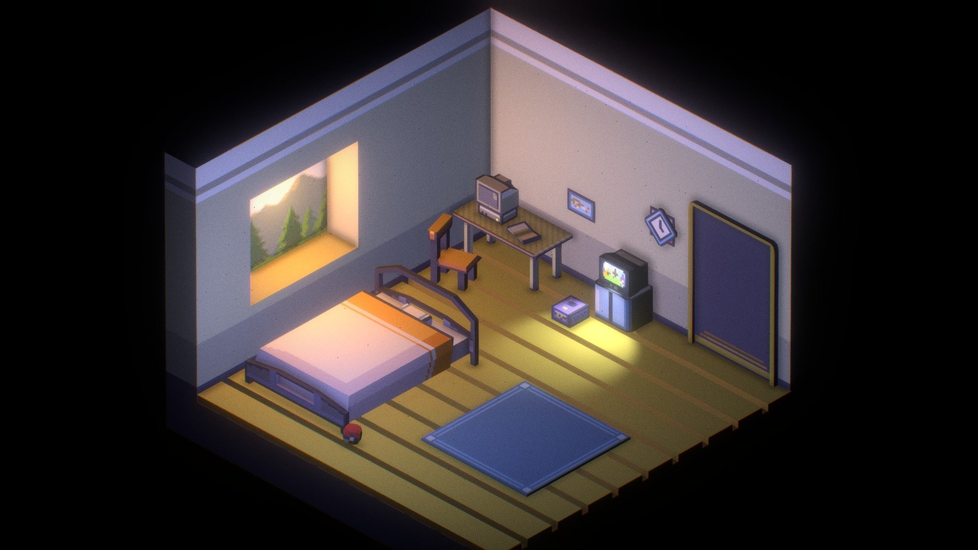 Pokémon Emerald - Player's Bedroom - 3D model by FUNCTIAL [ef27d62 ...