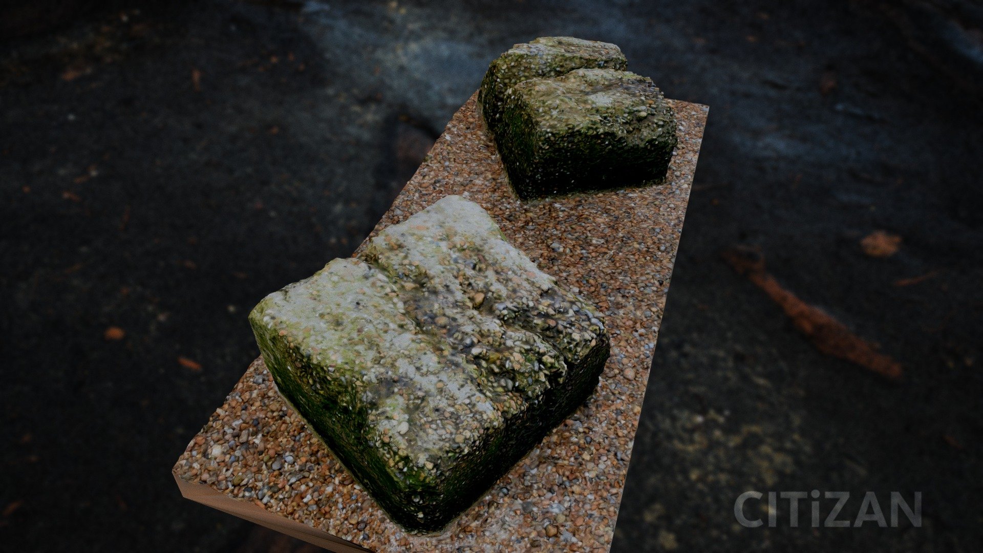 Anti Tank block - Hayling island 2/3 - Download Free 3D model by Grant ...