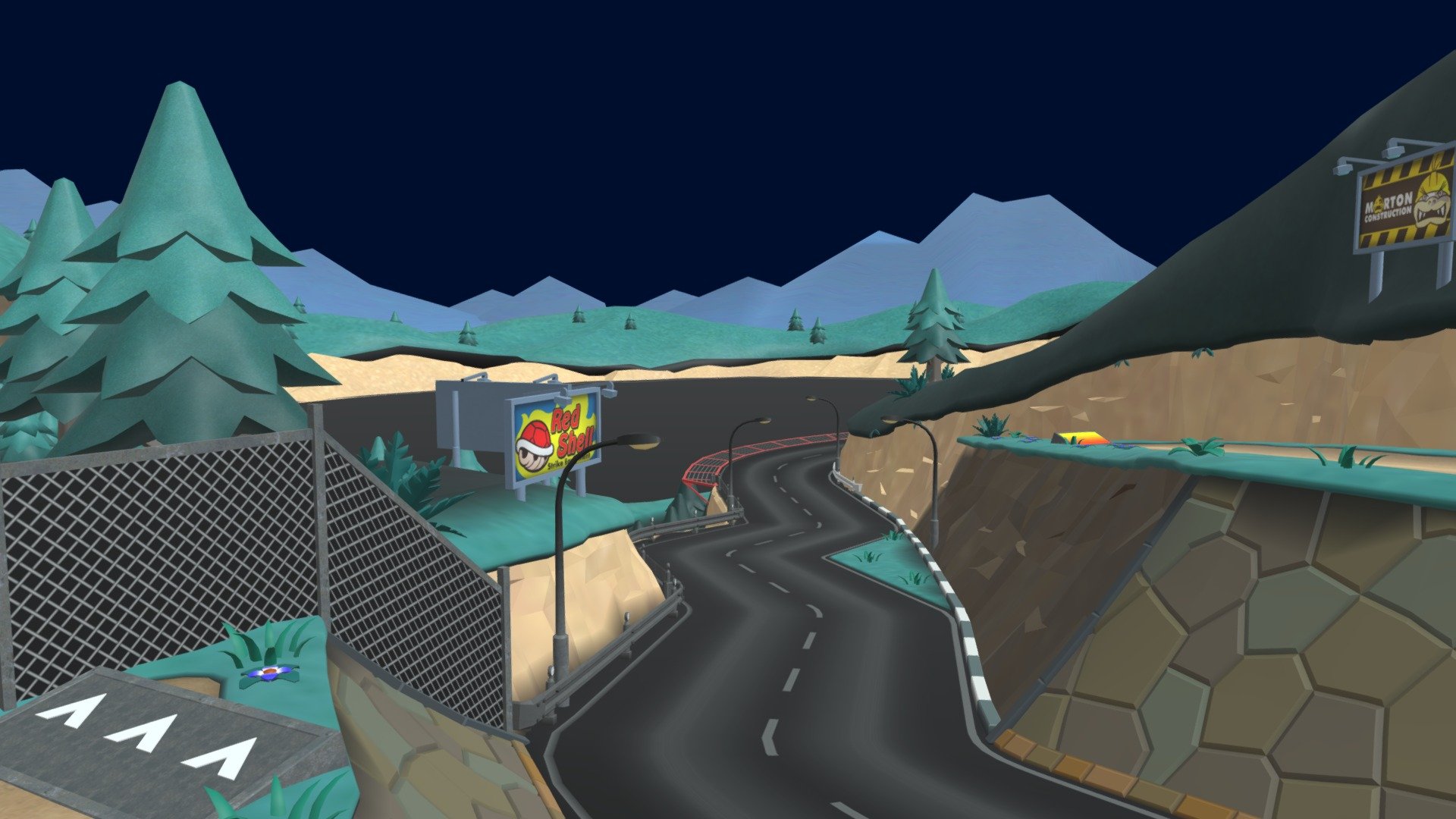 Mario Kart 8 Deluxe - Wii Moonview Highway - Download Free 3D model by ...