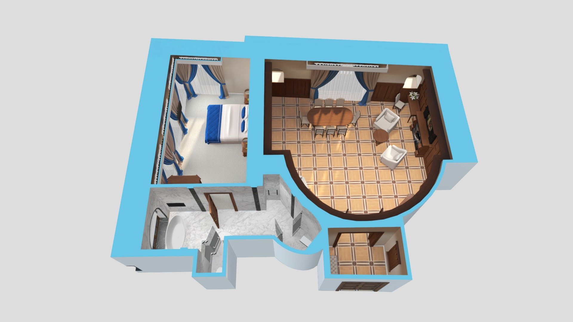 Wawelberg Historical Suite 202 - 3D model by Wawelberg (@wawelberghotel ...