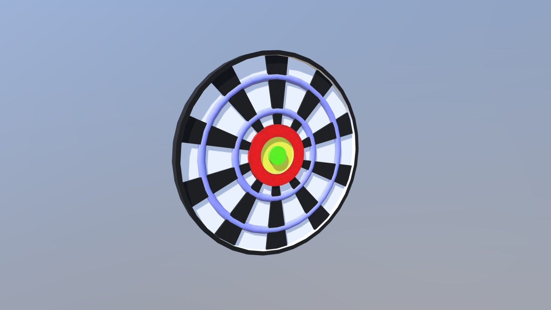 Simple low poly dart board. - Download Free 3D model by Levonzie ...
