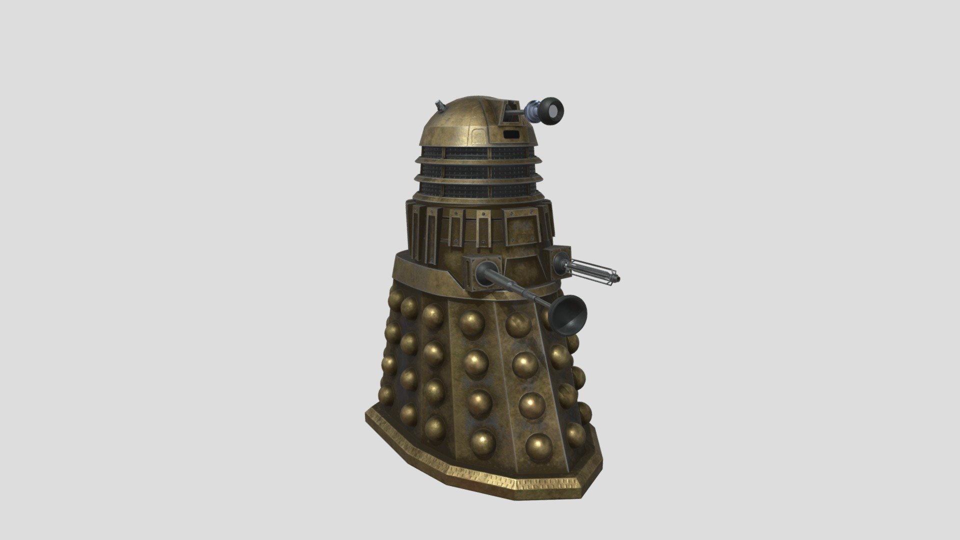 Dalek - 3D model by SoreDont [ef2cd05] - Sketchfab