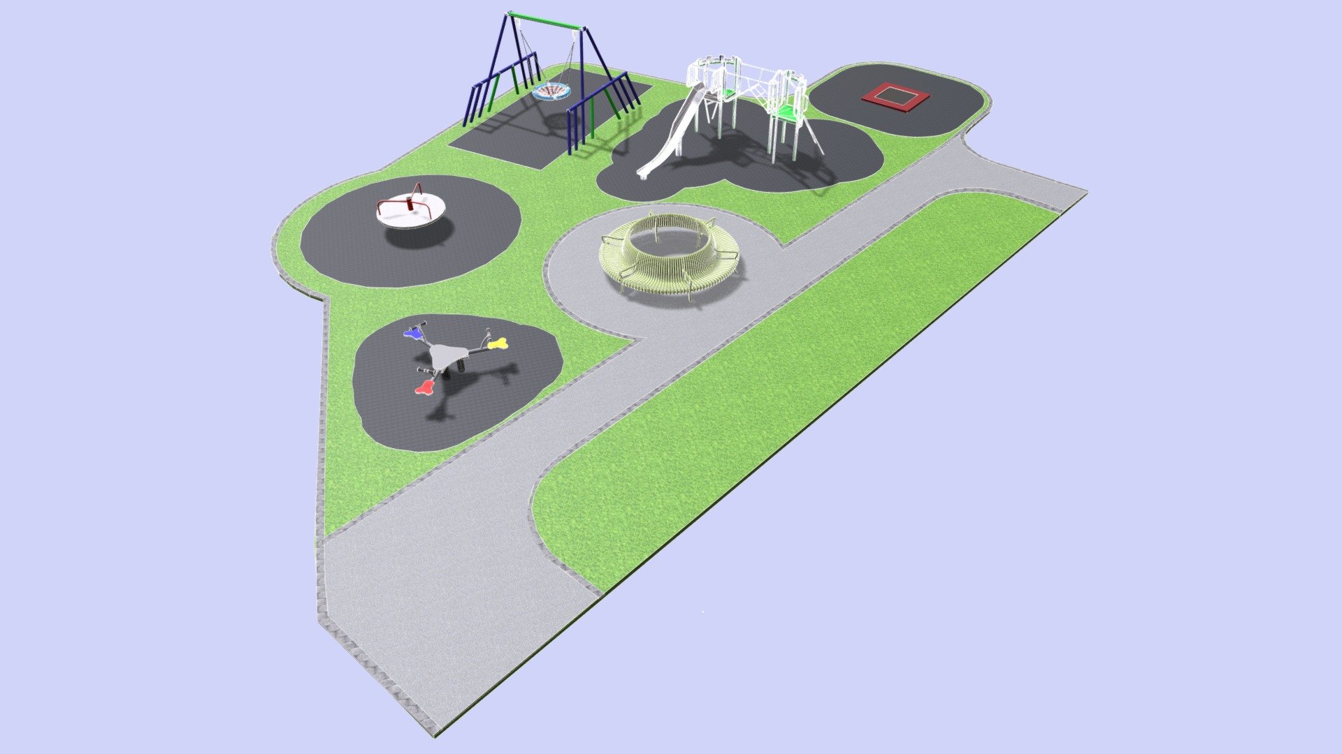LS Playground Design - 3D model by Walkways & Structures Ltd ...