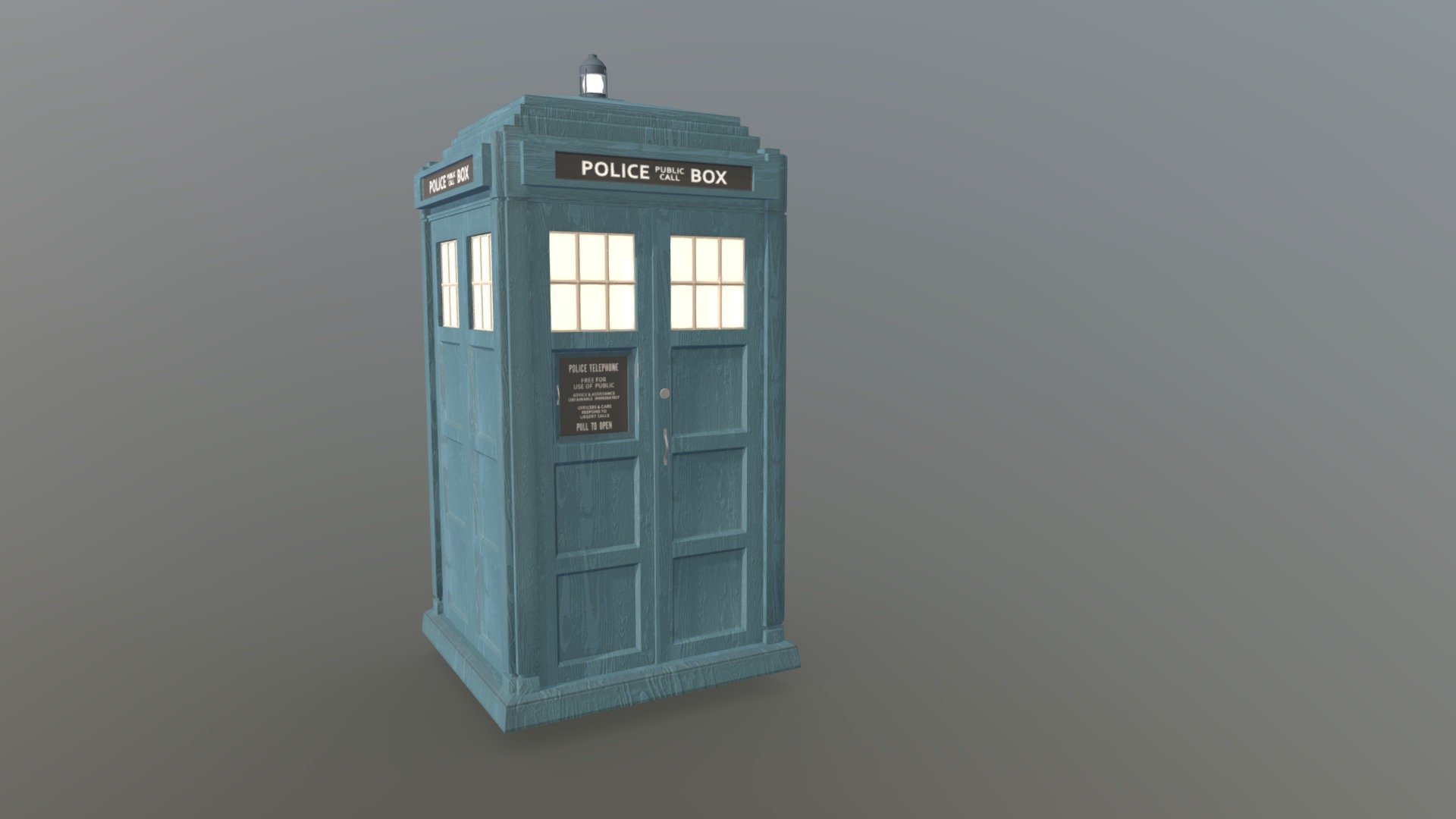 Tardis - 3D model by Miphia_ [ef301b0] - Sketchfab