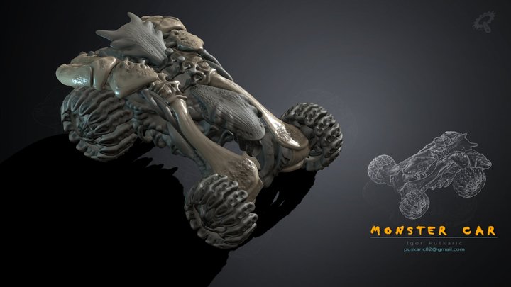 Monstercar 3D models - Sketchfab