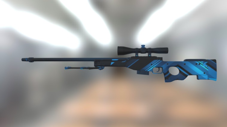 AWP | BlueBurst - 3D model by ASH (@ashawe57) [ef32c3a] - Sketchfab