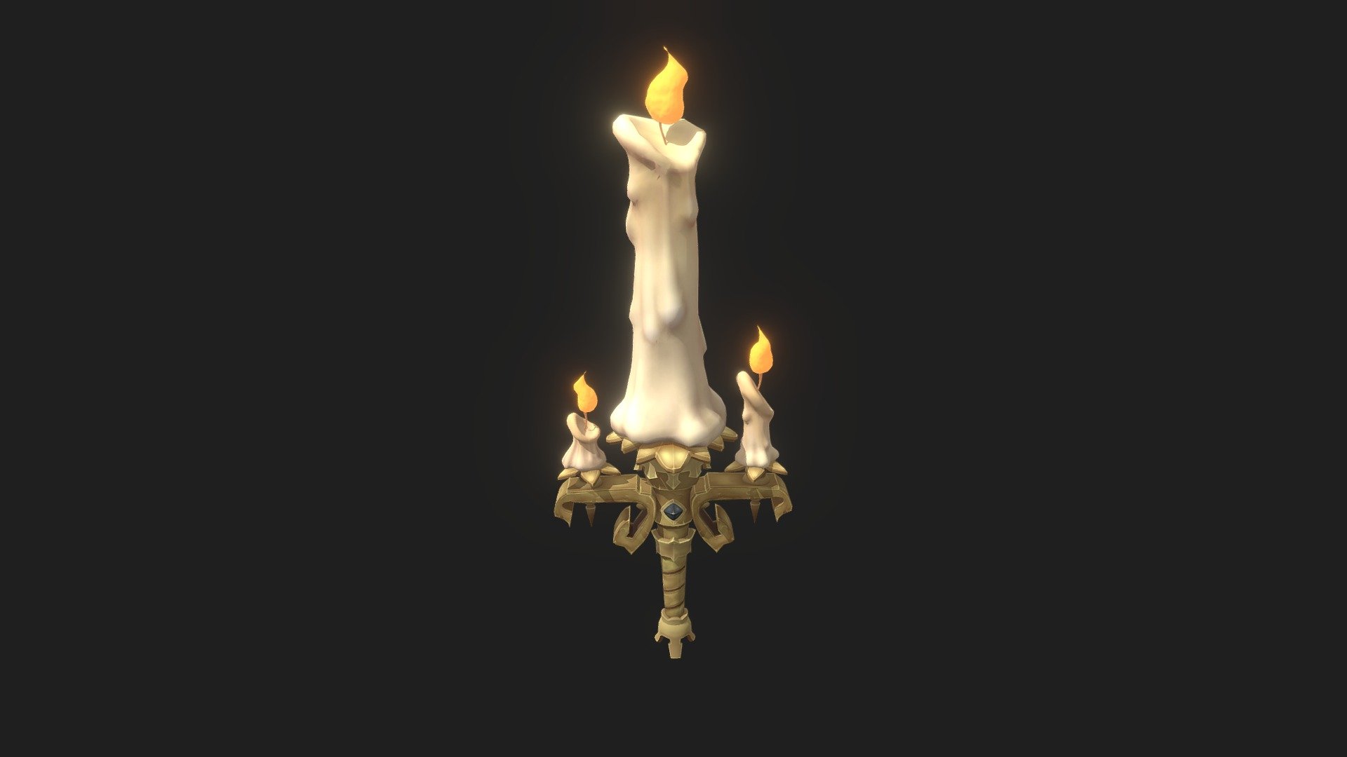 Candle Sword - 3D model by ema_suckrova [ef334f8] - Sketchfab