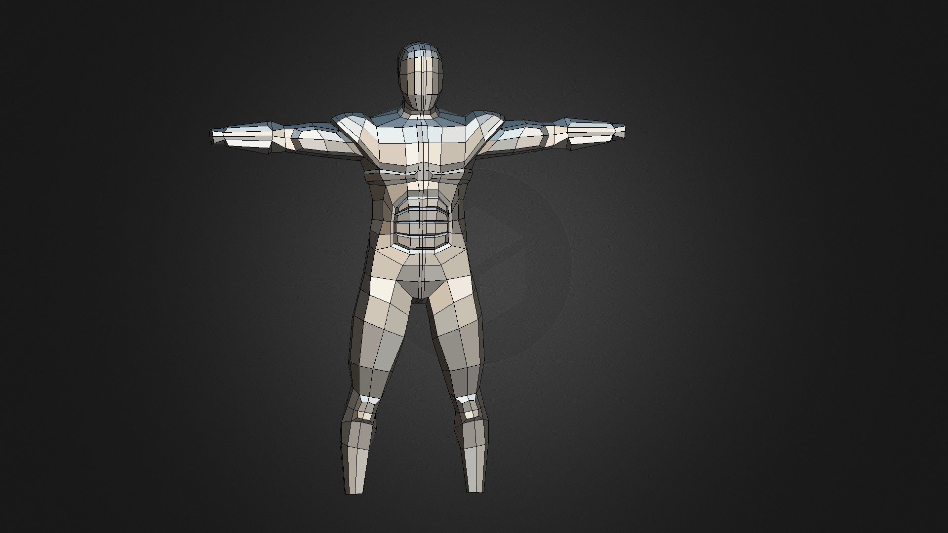LOW_POLY_BOX_PLANAR_MALE_BODY_31-10-2022 - 3D model by ...