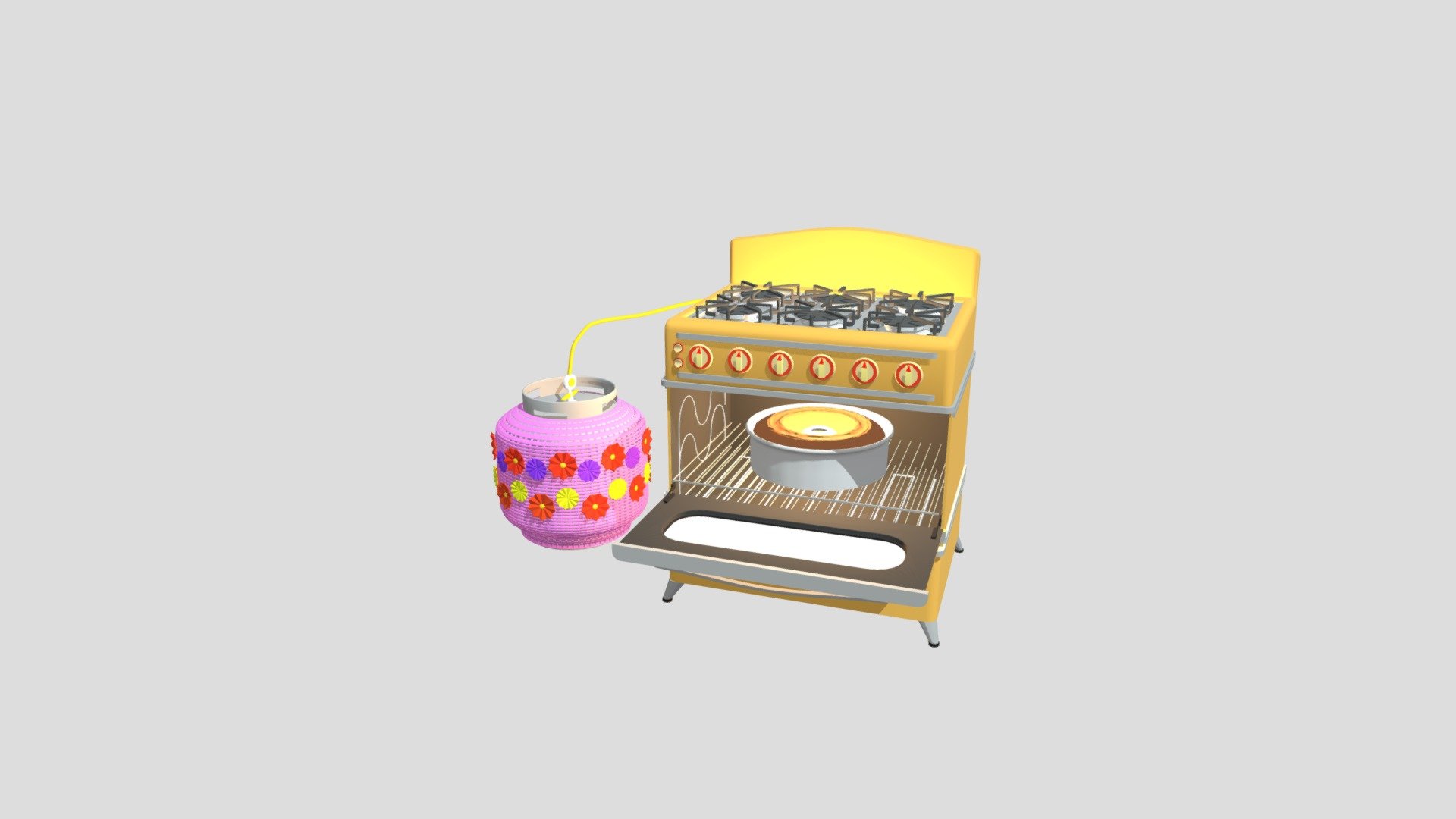 Cooker - Download Free 3D model by mengue (@mengue.design) [ef33b5e ...