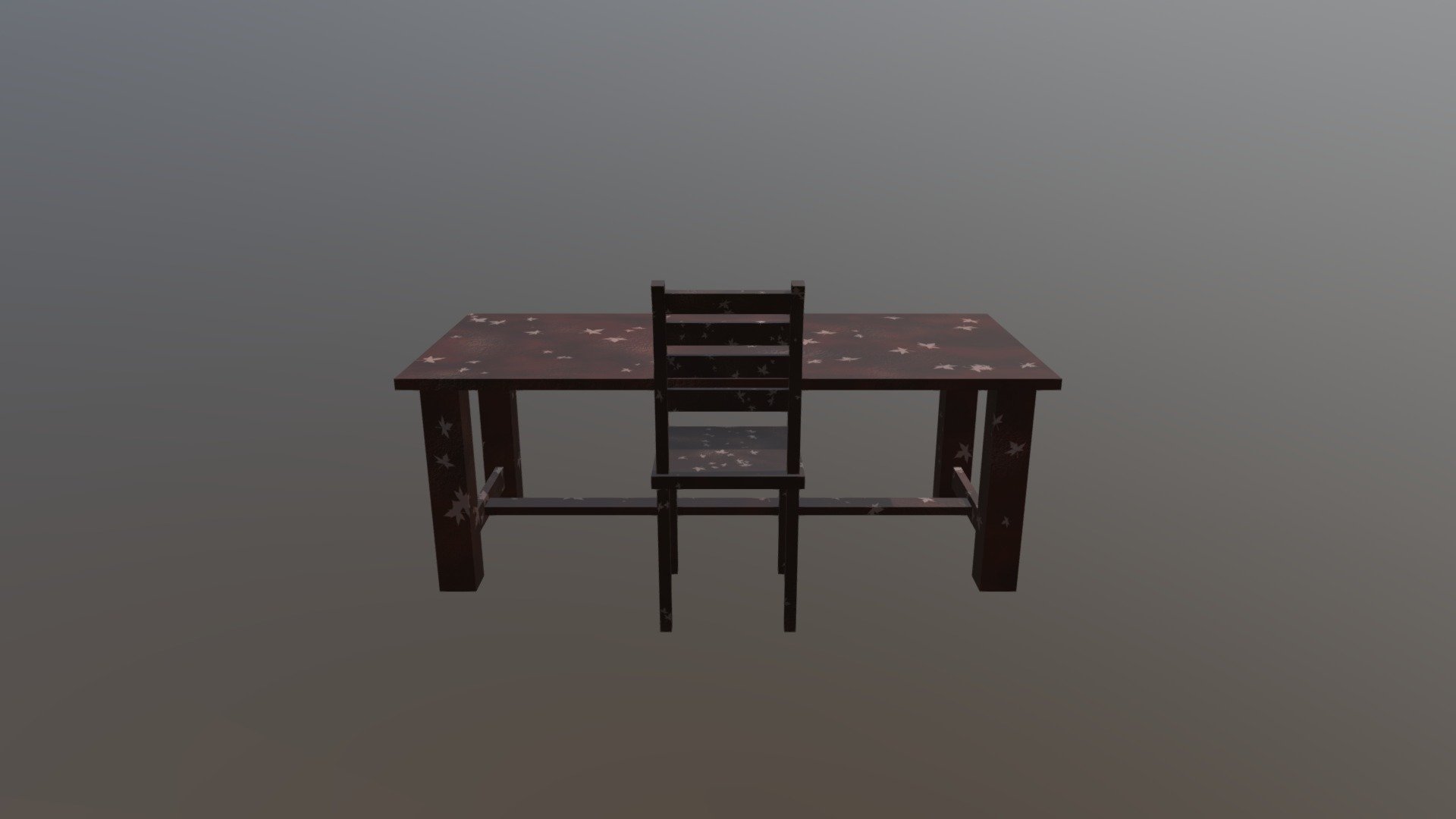 Table & Chair - Maya 3D - 3D model by Mort Onmaz (@AmrothEldarion ...