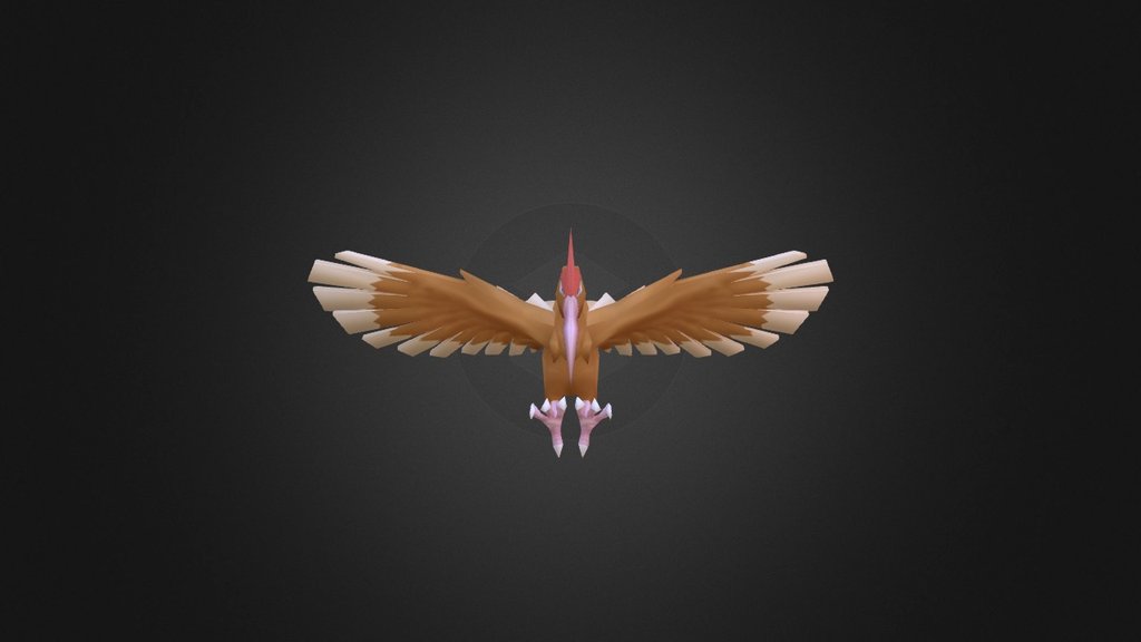 022 Fearow [Pixelmon] Idle (leg change) - 3D model by SpreadSheetGuy ...