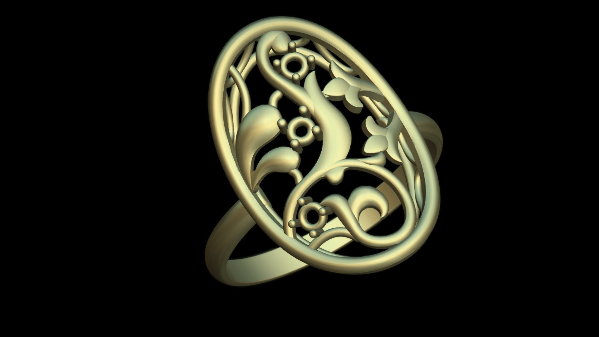 RS000100001 - Flower ring - 3D model by GloriousJewel [ef38609] - Sketchfab