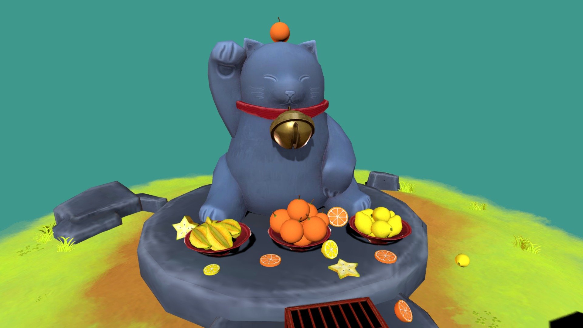 Fat Cat Statue - 3D model by brenanananana [ef3b221] - Sketchfab