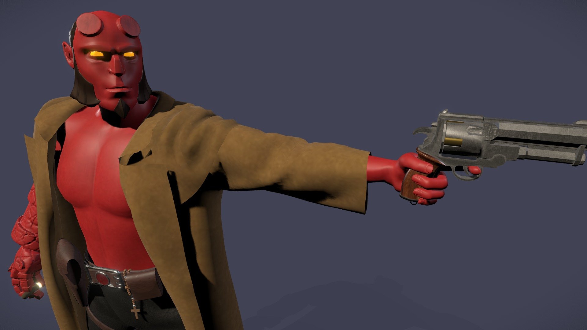 Hellboy - 3D model by Shinti [ef3b5eb] - Sketchfab