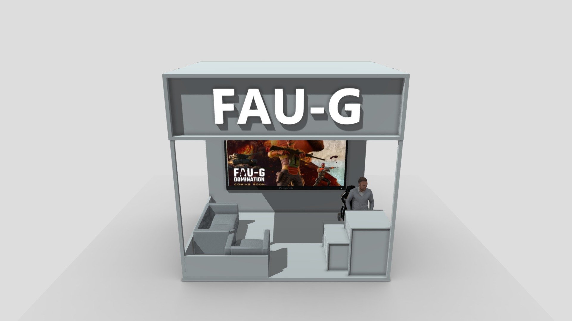 Booth - 3D model by ashishdot9 [ef406a3] - Sketchfab