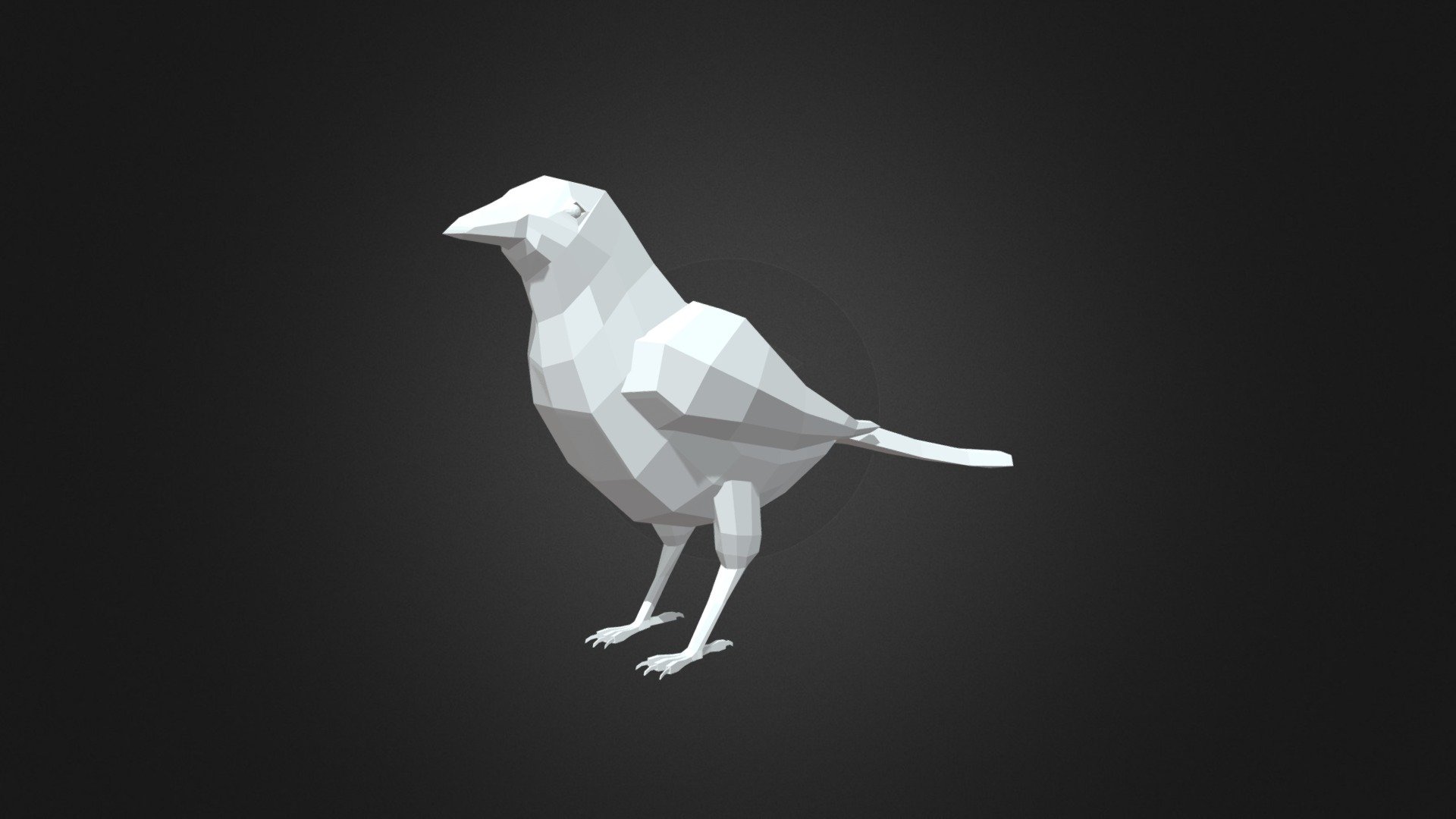 Low poly bird model (magpie) - 3D model by qareniel [ef40f09] - Sketchfab