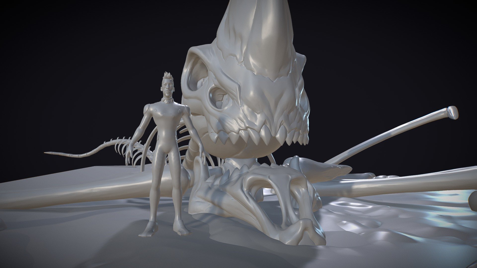 Reaper_Leviathan skeleton highpoly - 3D model by Fox3D [ef42923 ...