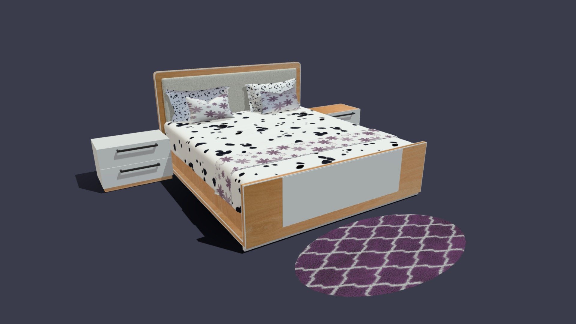 BED 23 - Buy Royalty Free 3D model by jasirkt [ef443ea] - Sketchfab Store