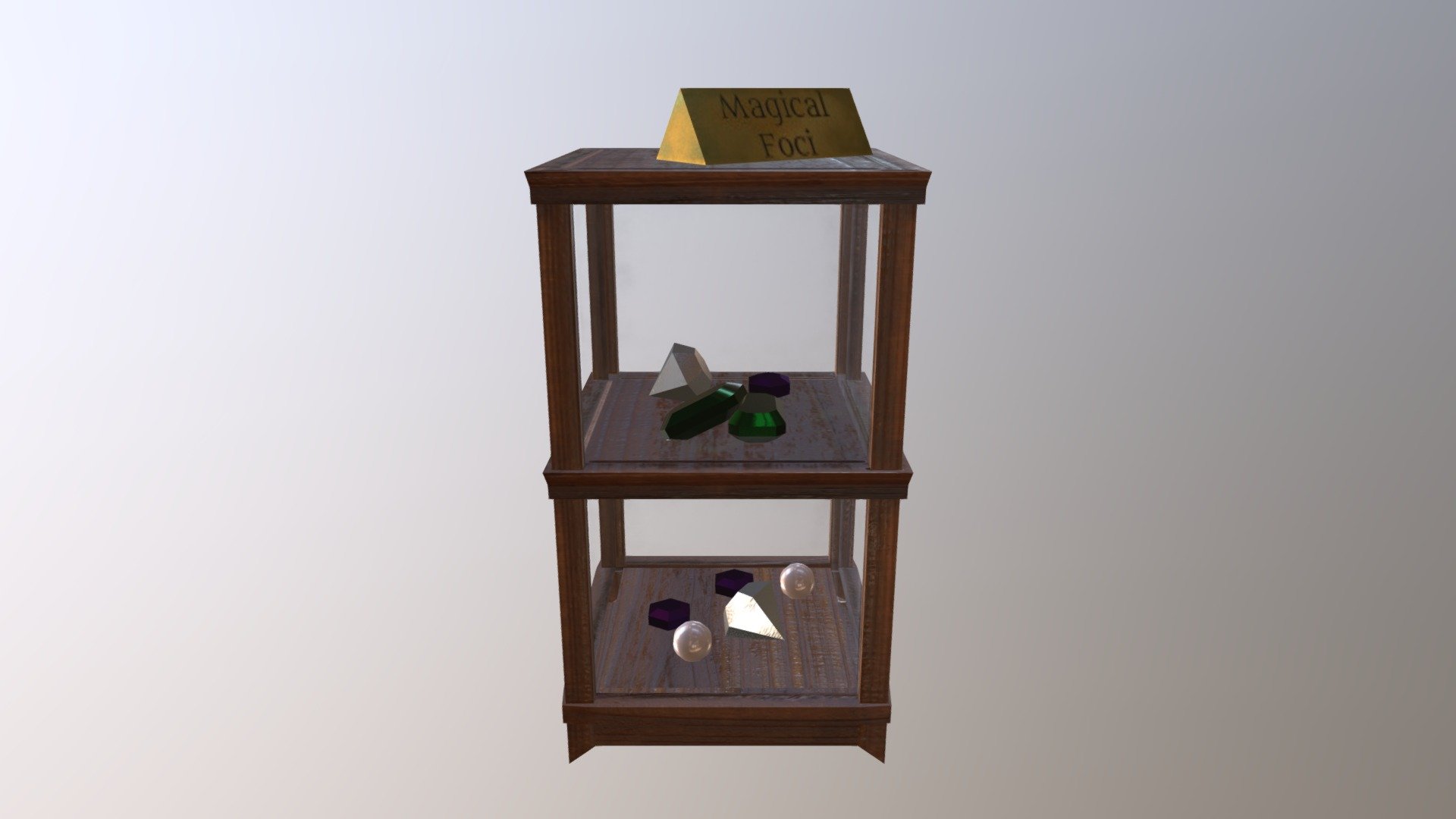 Gem Display Case Asset - 3D model by witchazels [ef44bc2] - Sketchfab