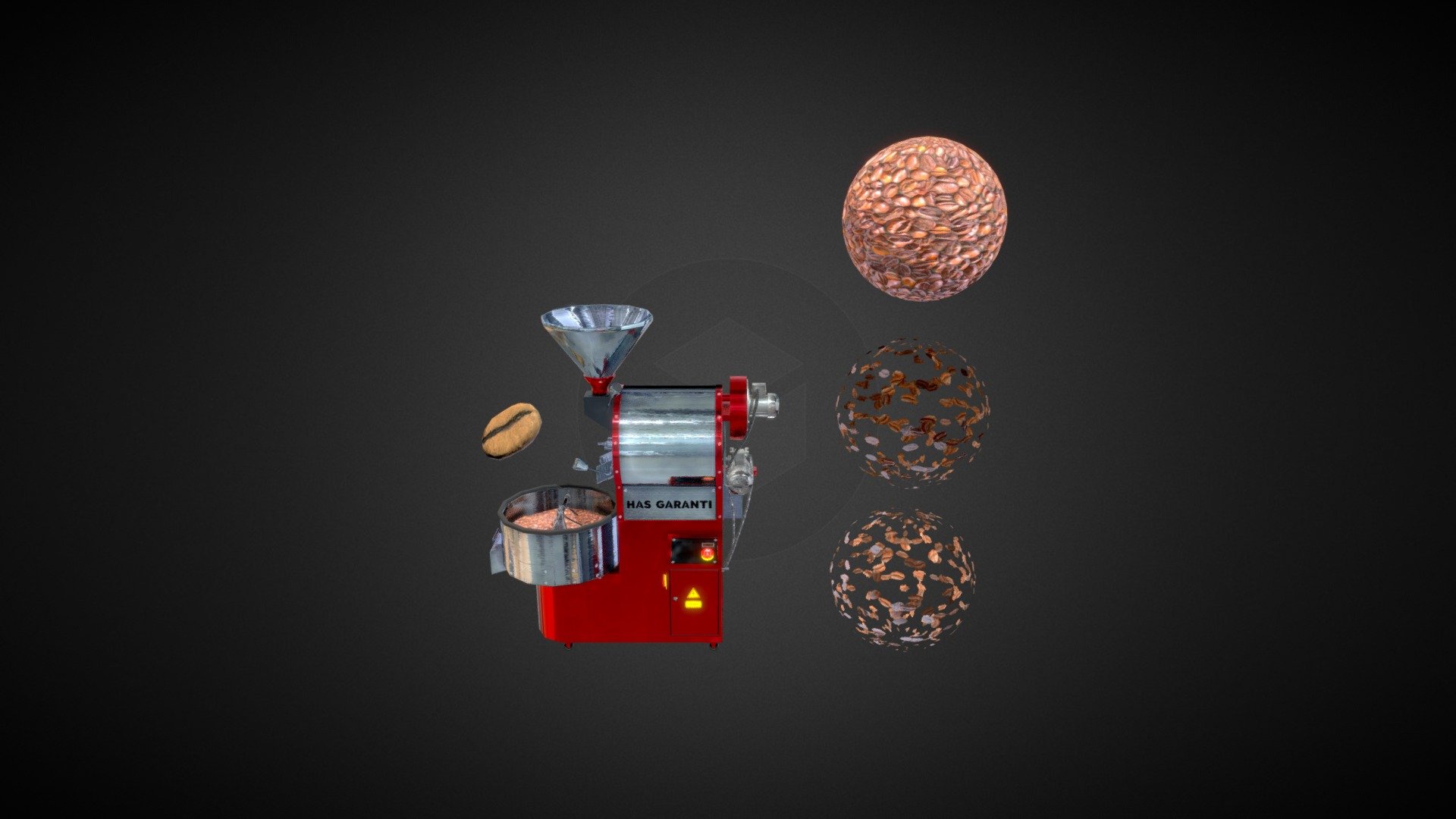 Realistic Coffee Roaster Machine Pack - 3D model by damphel [ef44cc5 ...