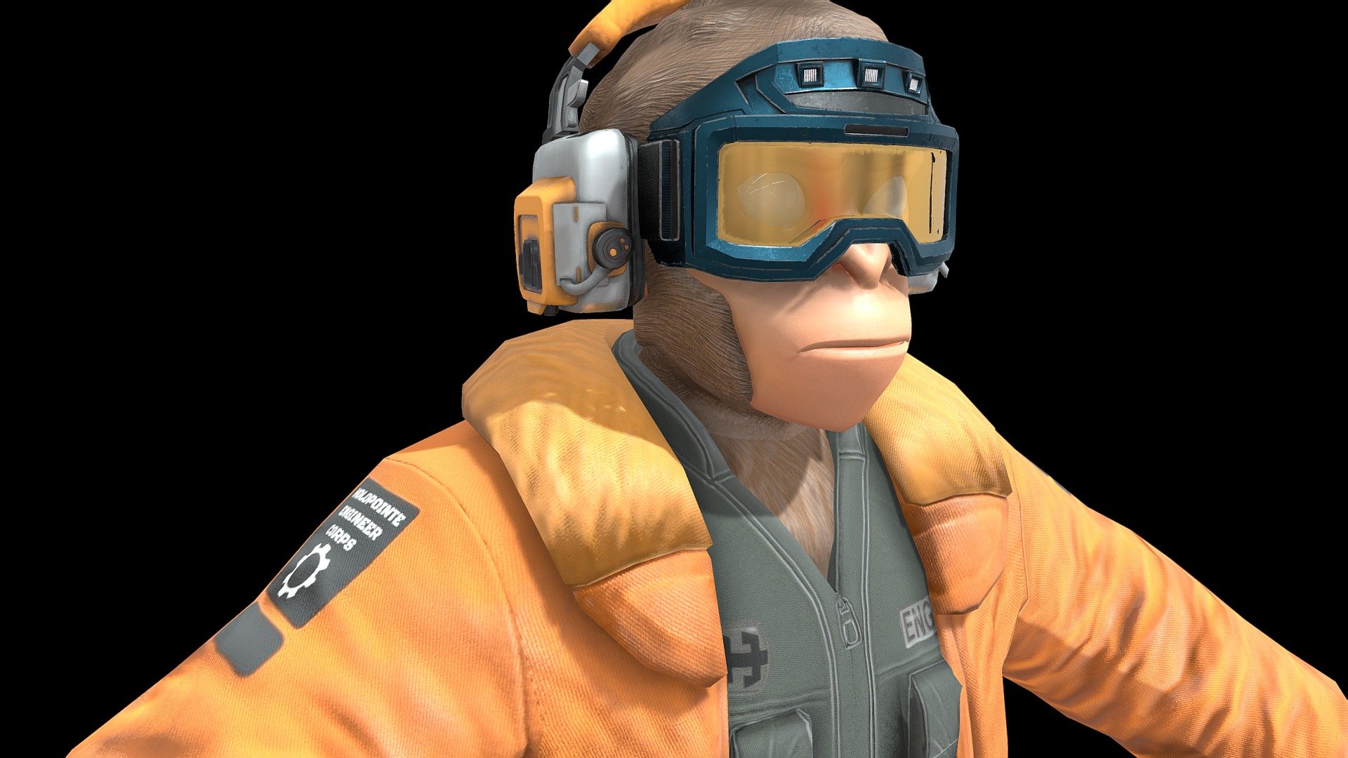 "Tops" from Leveraged Apes (eng ape 2) - 3D model by UnrealAssets.io ...