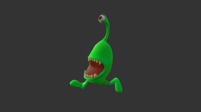 One Eyed Monster - 3D model by jgernand [ef4946b] - Sketchfab