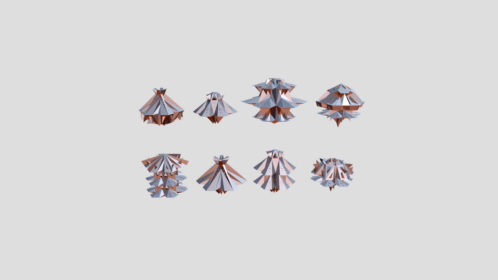 Polygon Aliens/spacecraft/bases/building Set 2 - Download Free 3D model ...