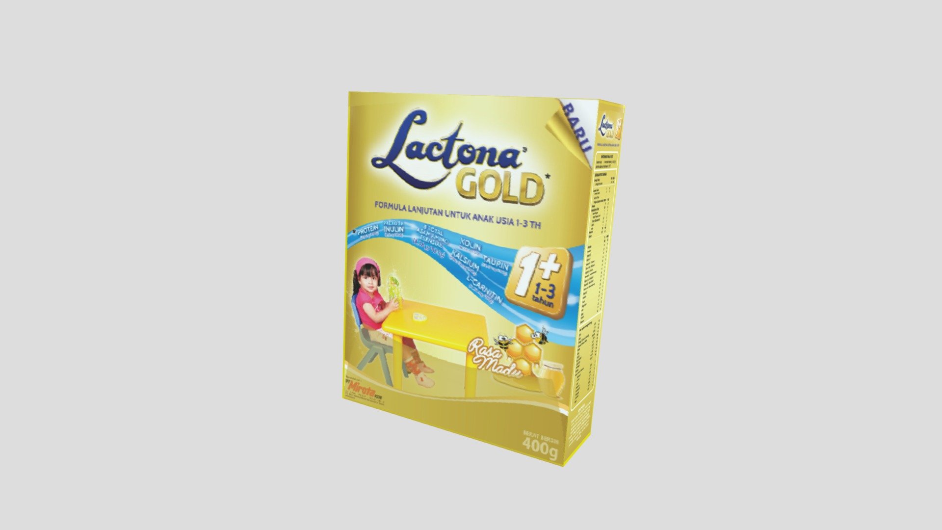 Packaging Milk Lactona - 3D model by nanangkusuma [ef4b62b] - Sketchfab
