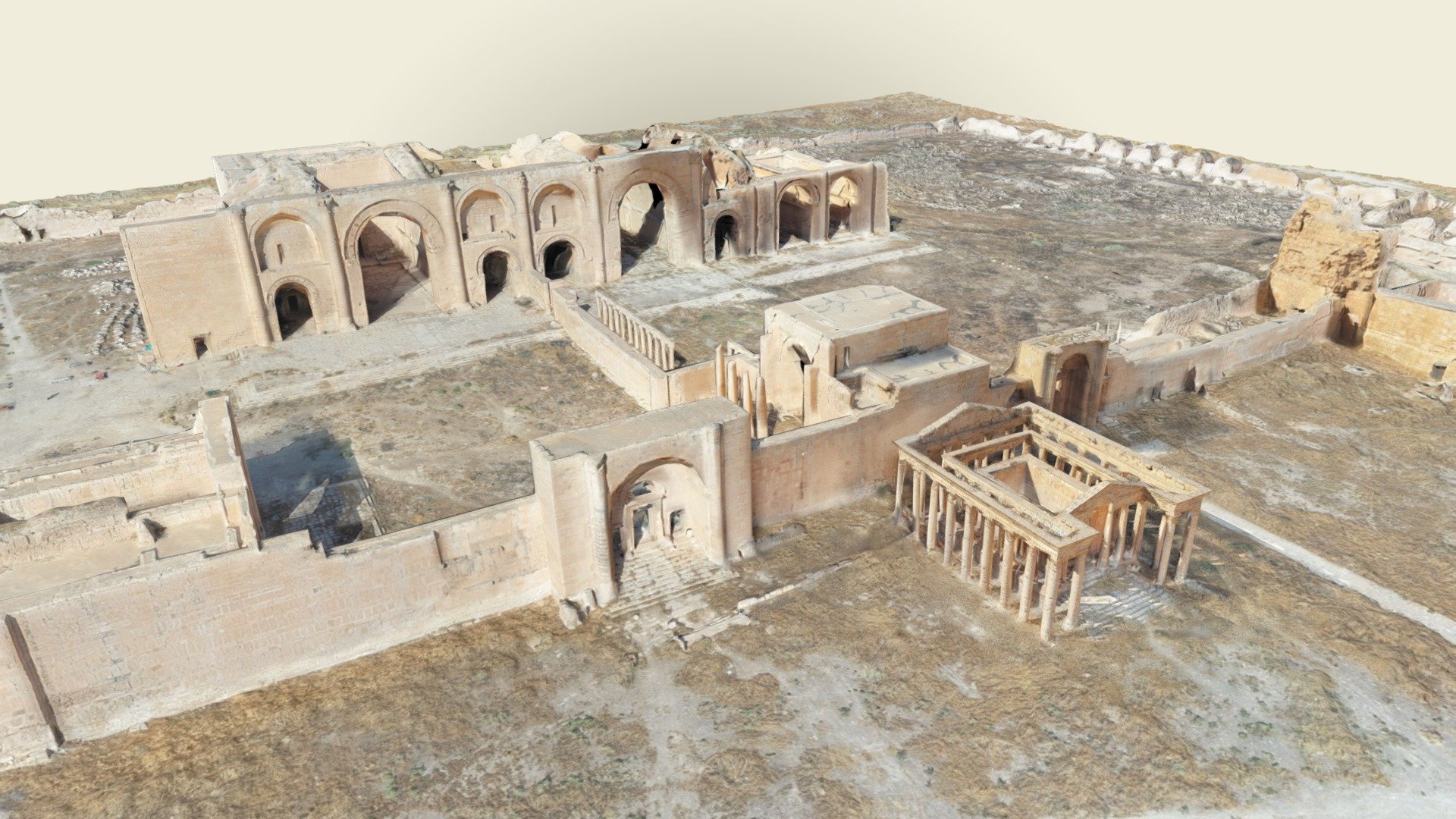 Hatra archaeological site - 3D model by Tech 4 Heritage ...