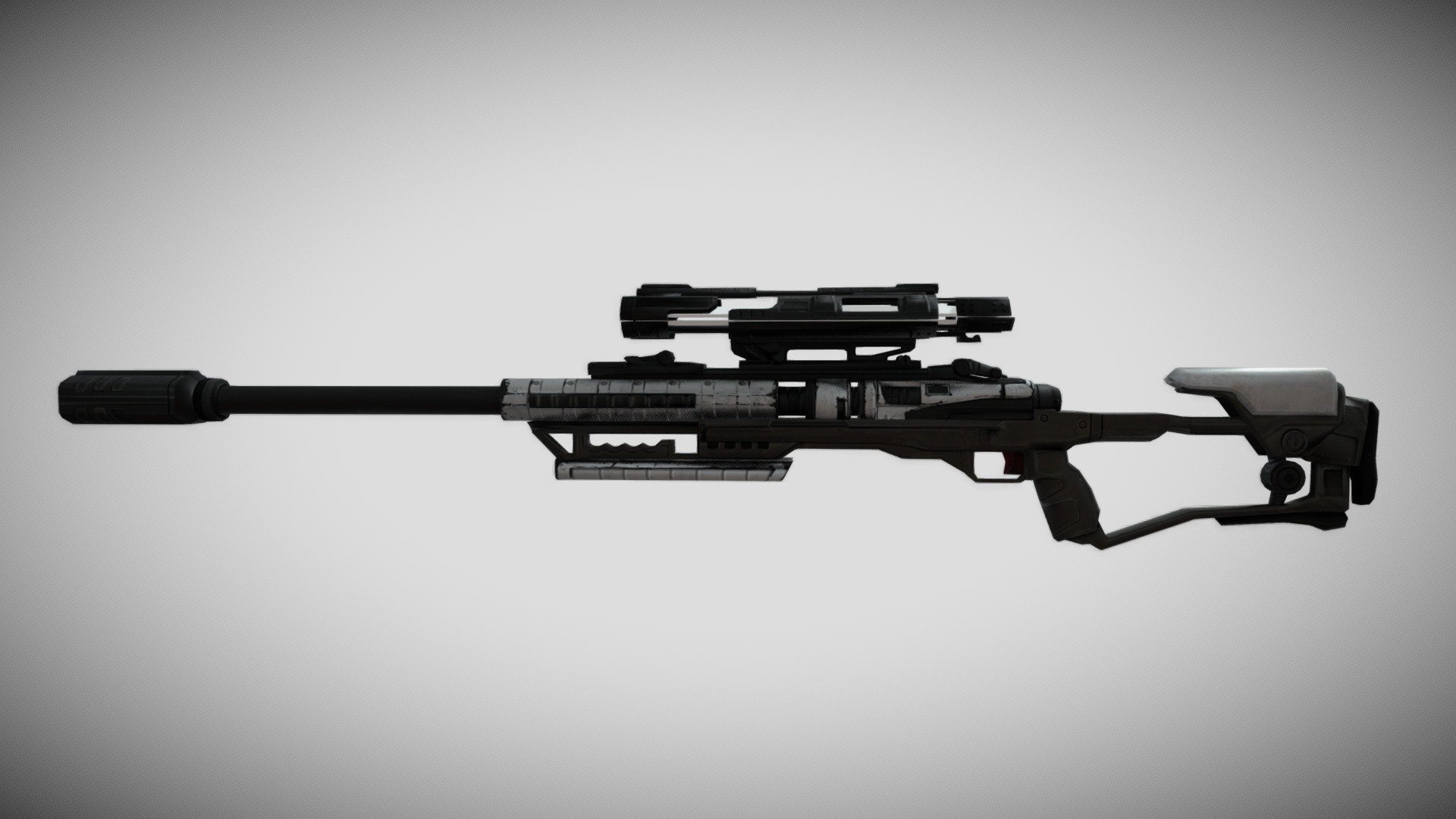 Highly Detailed Sniper rifle - Download Free 3D model by rajibkc ...