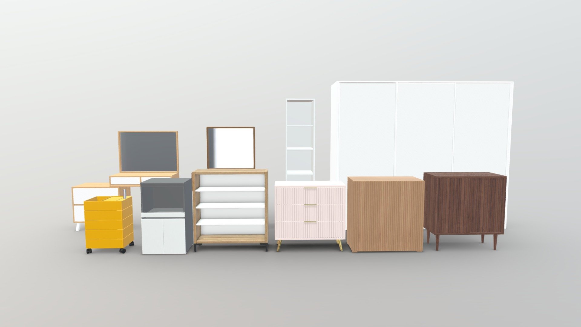 Cabinet Pack | Blender-UE5-C4D-3DS-max | 7 - Buy Royalty Free 3D model ...