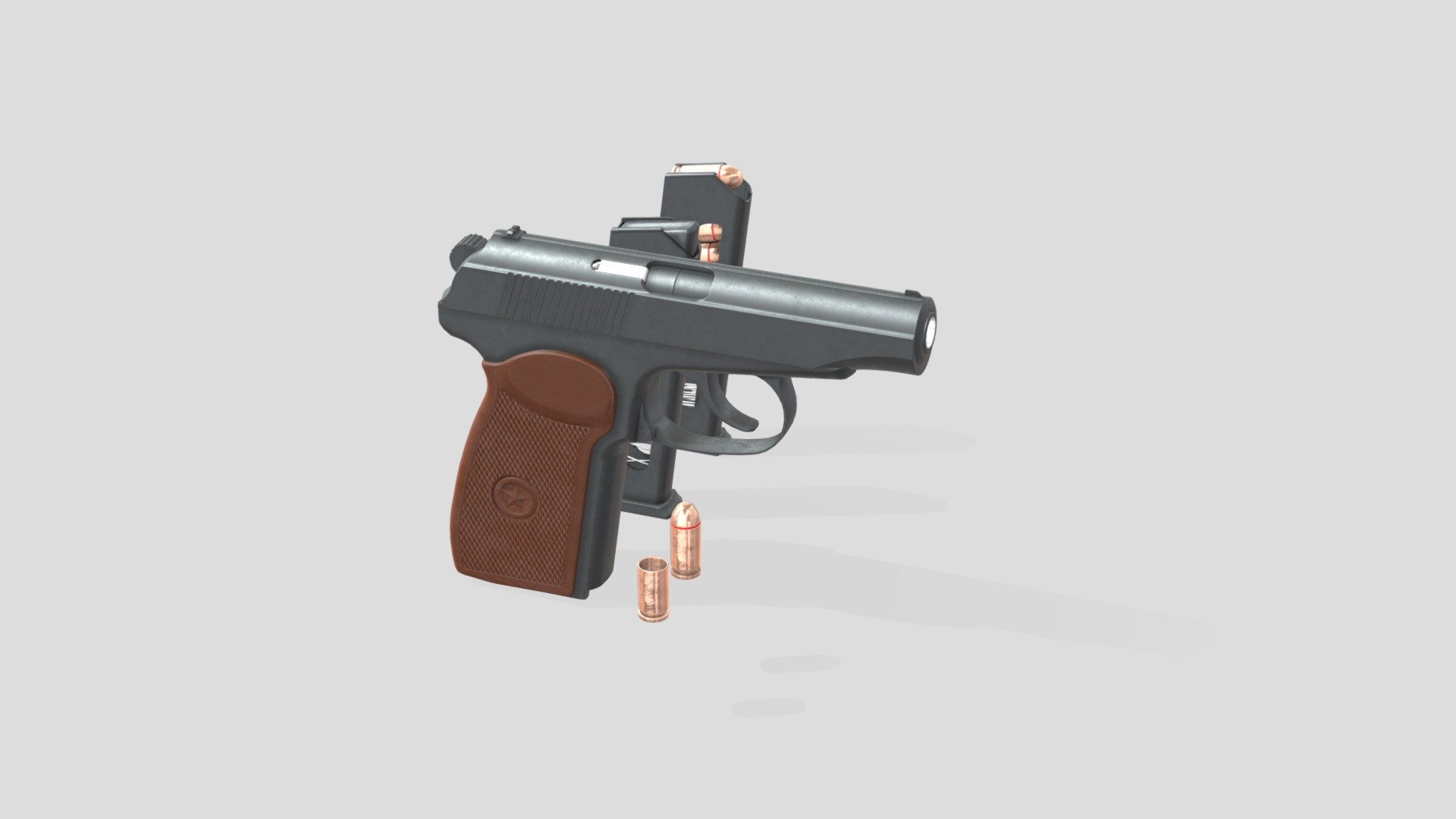 Makarov pistol (in progress) - 3D model by bishop19 [ef4d9c0] - Sketchfab
