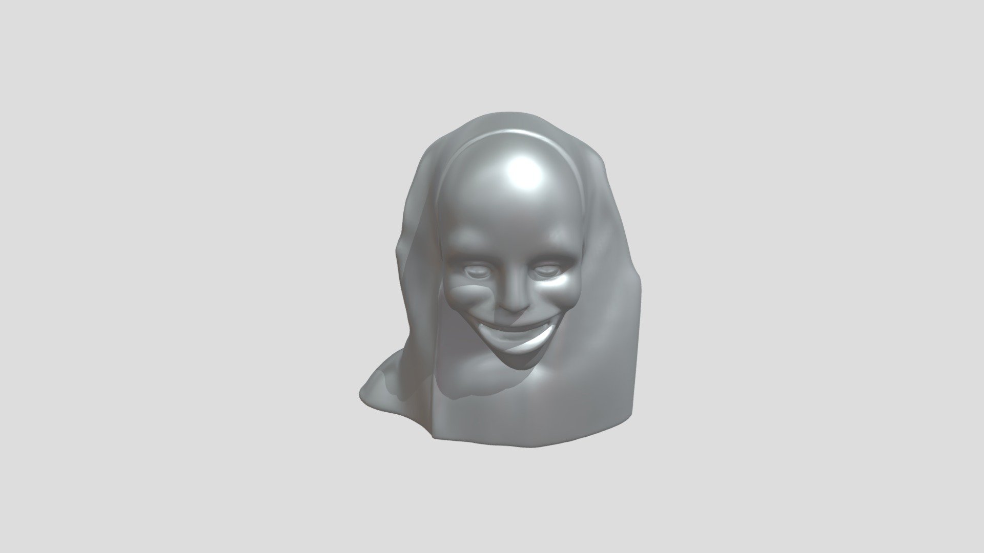 Spooky skull-faced figure - 3D model by richards [ef4e37a] - Sketchfab