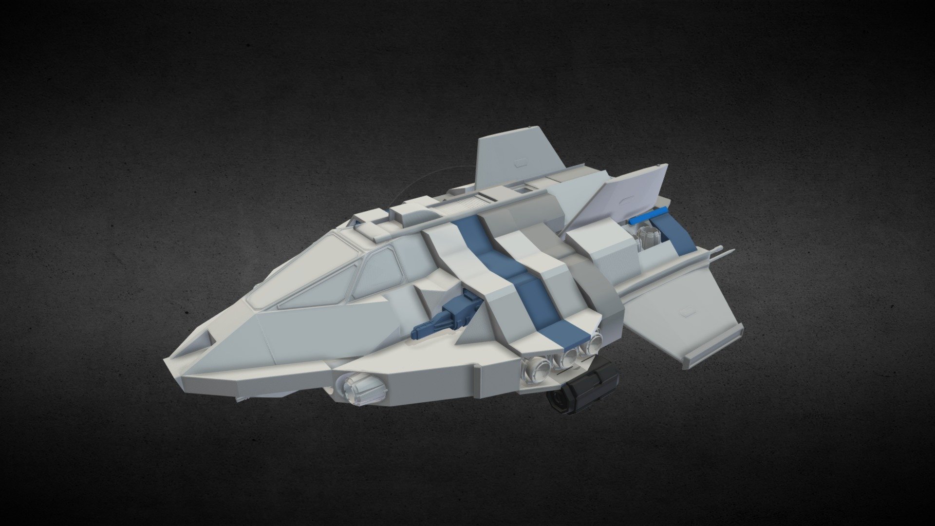 UEF - LightFighte - 3D model by johnwhile [ef4ee32] - Sketchfab