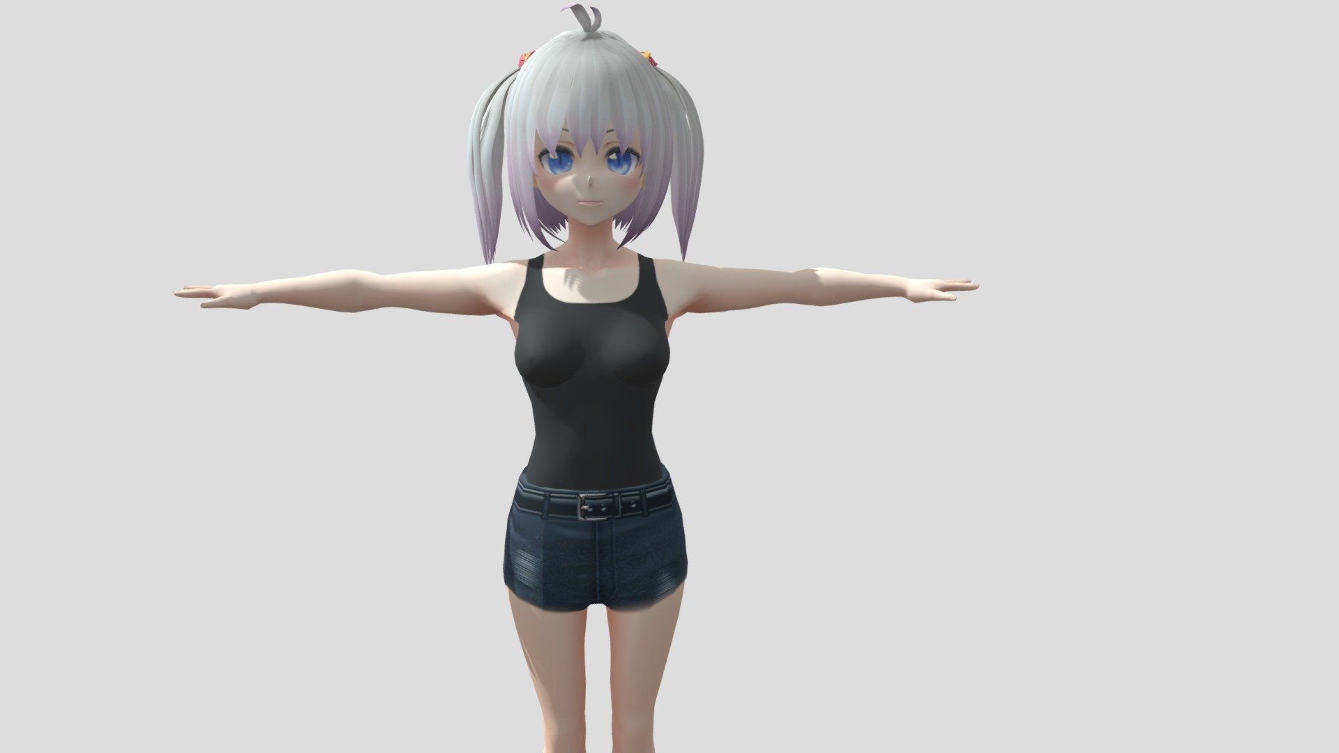 【Anime Character】TankTop (SeriesA /Unity 3D) - Buy Royalty Free 3D ...